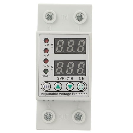 Over Under Voltage Protector Current Limit Delay Adjustable Smart Self ...