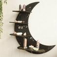 Wooden Moon Stand, Crystal Stand Display Wall Storage Rack Collection ...