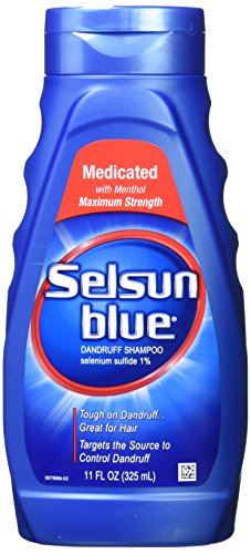 Selsun Blue Medicated Maximum Strength Dandruff Shampoo, 11 Ounce (Pack ...