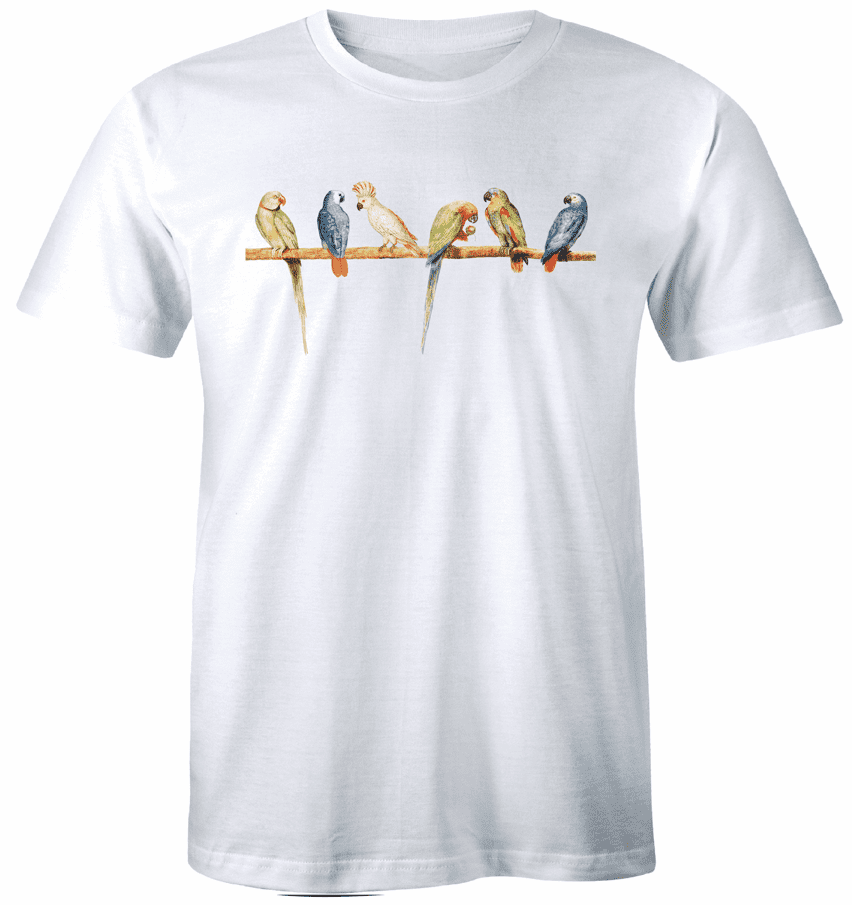 parrots-parakeets-graphic-t-shirt-pet-bird-lovers-tee-men-women