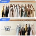Clothes Hangers 50 Pack Heavy Duty, Ultra Slim Coat Hangers Space ...