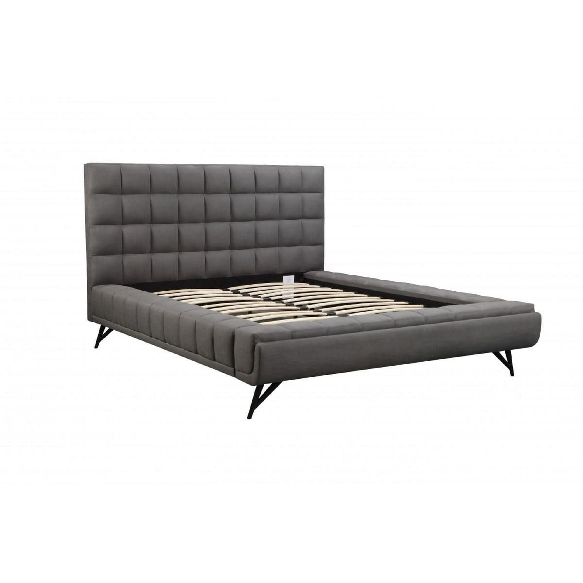 Click here for Brassex Erein King Platform Bed  Grey prices