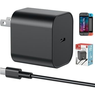 Nintendo Switch AC Adapter, 5ft Charger Cord, 6ft HDMI Cable, TV Dock ...