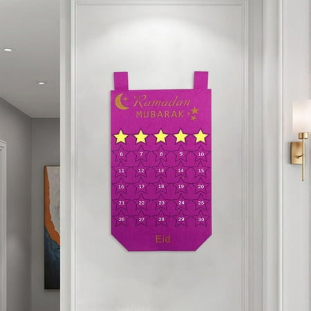 Advent Calendar, Party Supplies Eid Hanging Calendar Ramadan Decoration ...