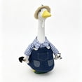 Gallickan 23-inch Porch Goose Gardener Outfit, Denim Overall Dress Set ...