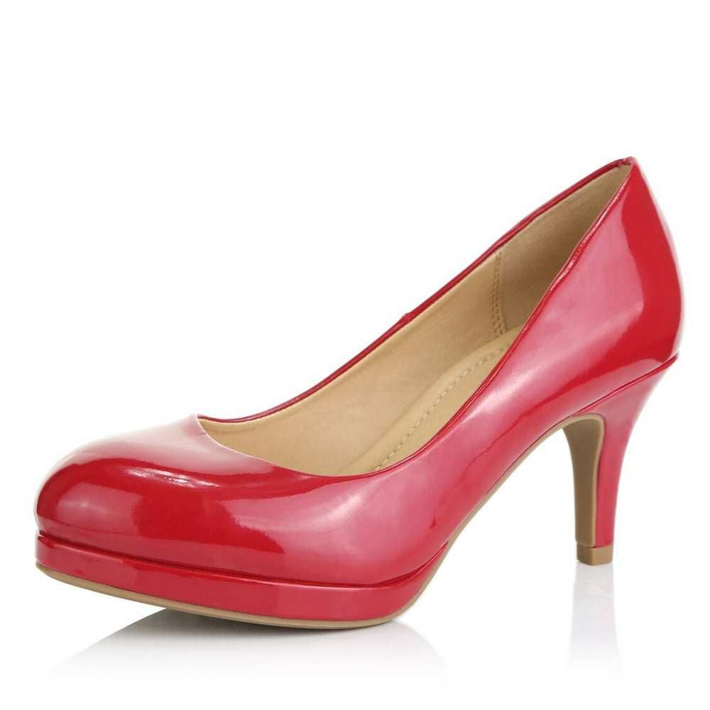 DailyShoes - DailyShoes Women's Classic Ankle Strap Platform Low Heels ...