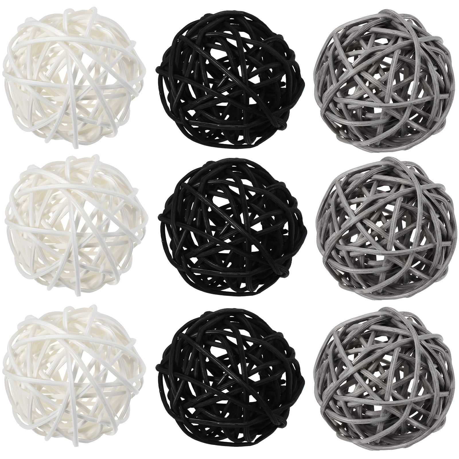 Click here for Dollcube 9 Pcs Rattan Decorative Balls  3 Colors (... prices