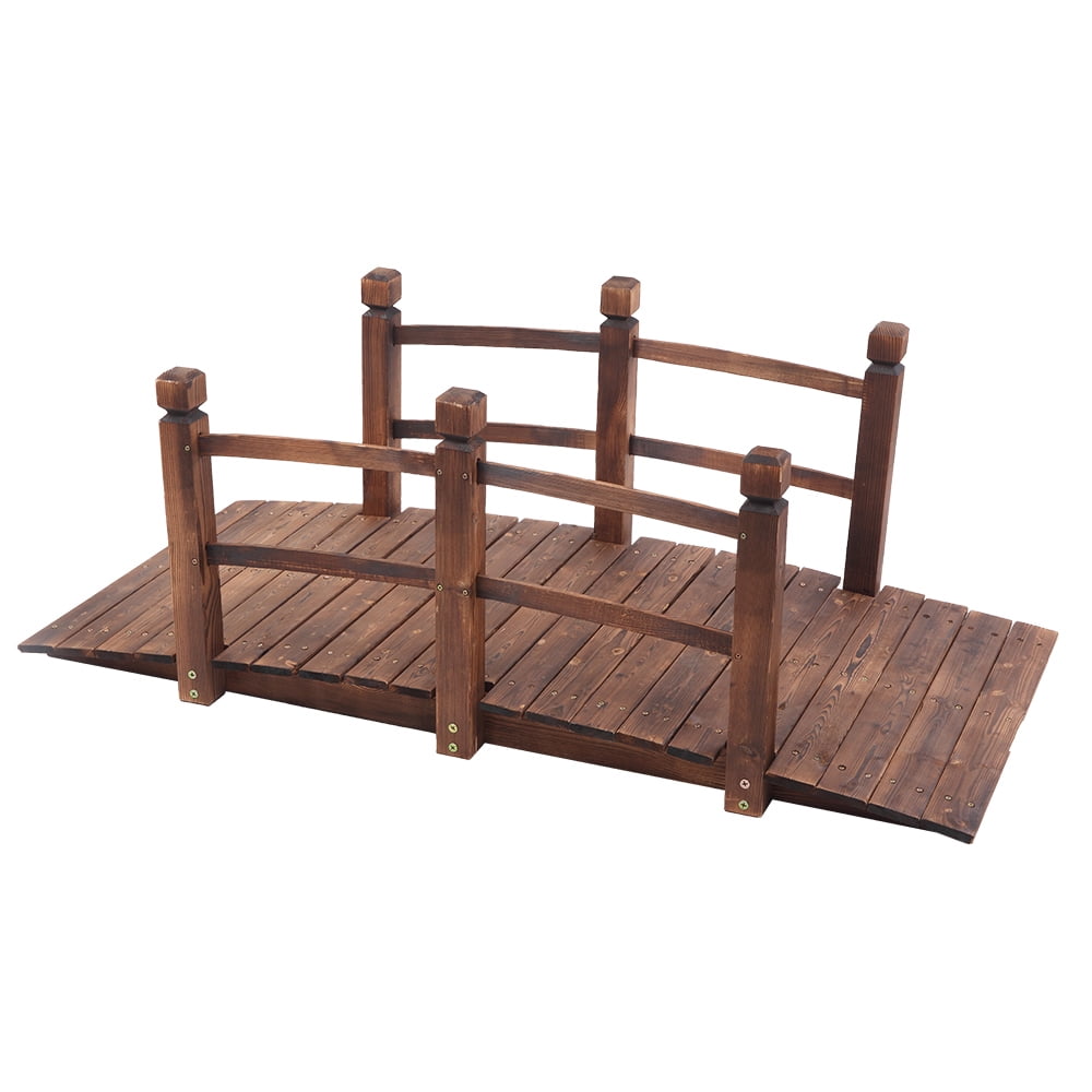Small Wooden Arch Bridge Home Garden Courtyard Outdoor Decoration ...