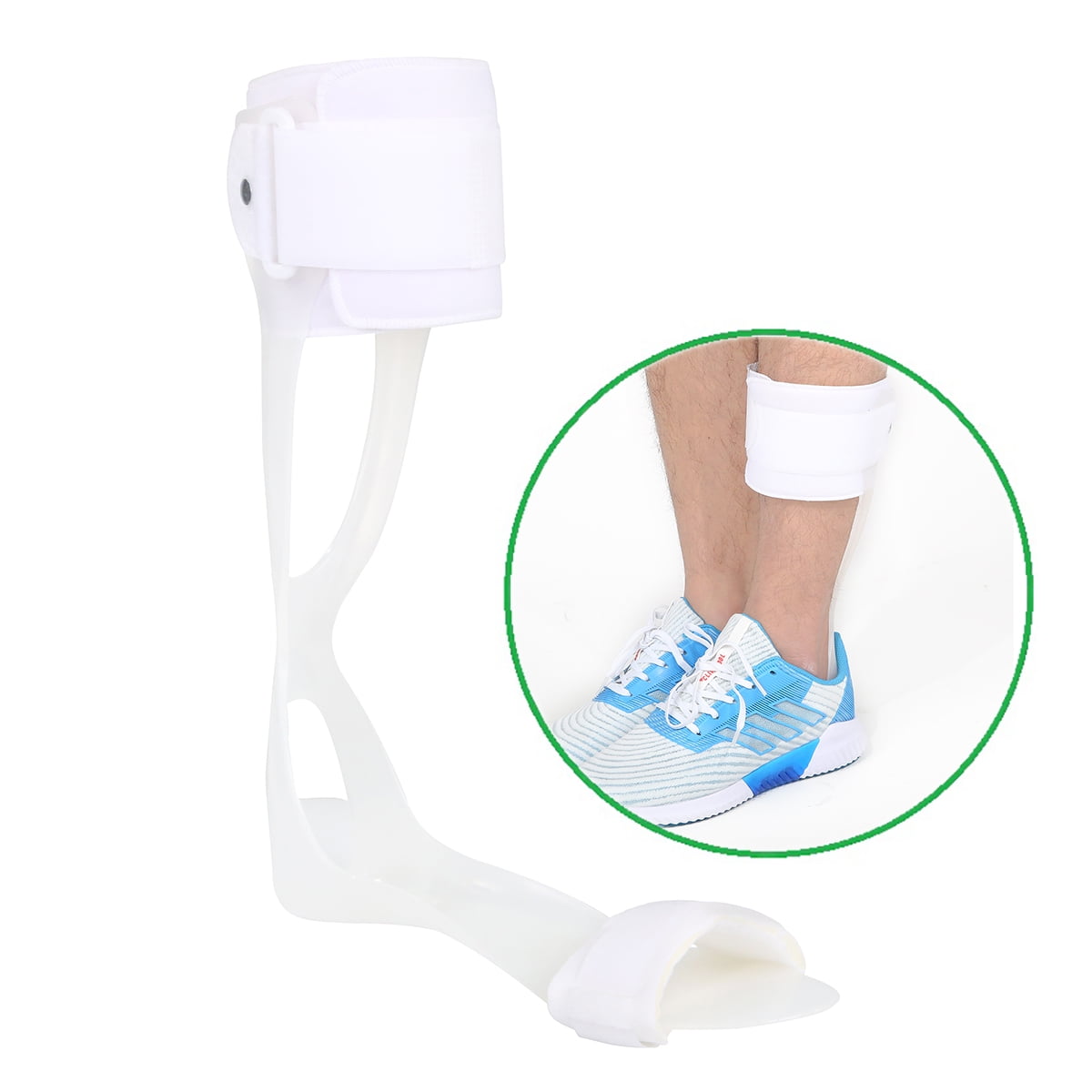 Buy Orthomen Drop Foot Brace AFO Leaf Spring Splint Ankle Foot Orthosis ...