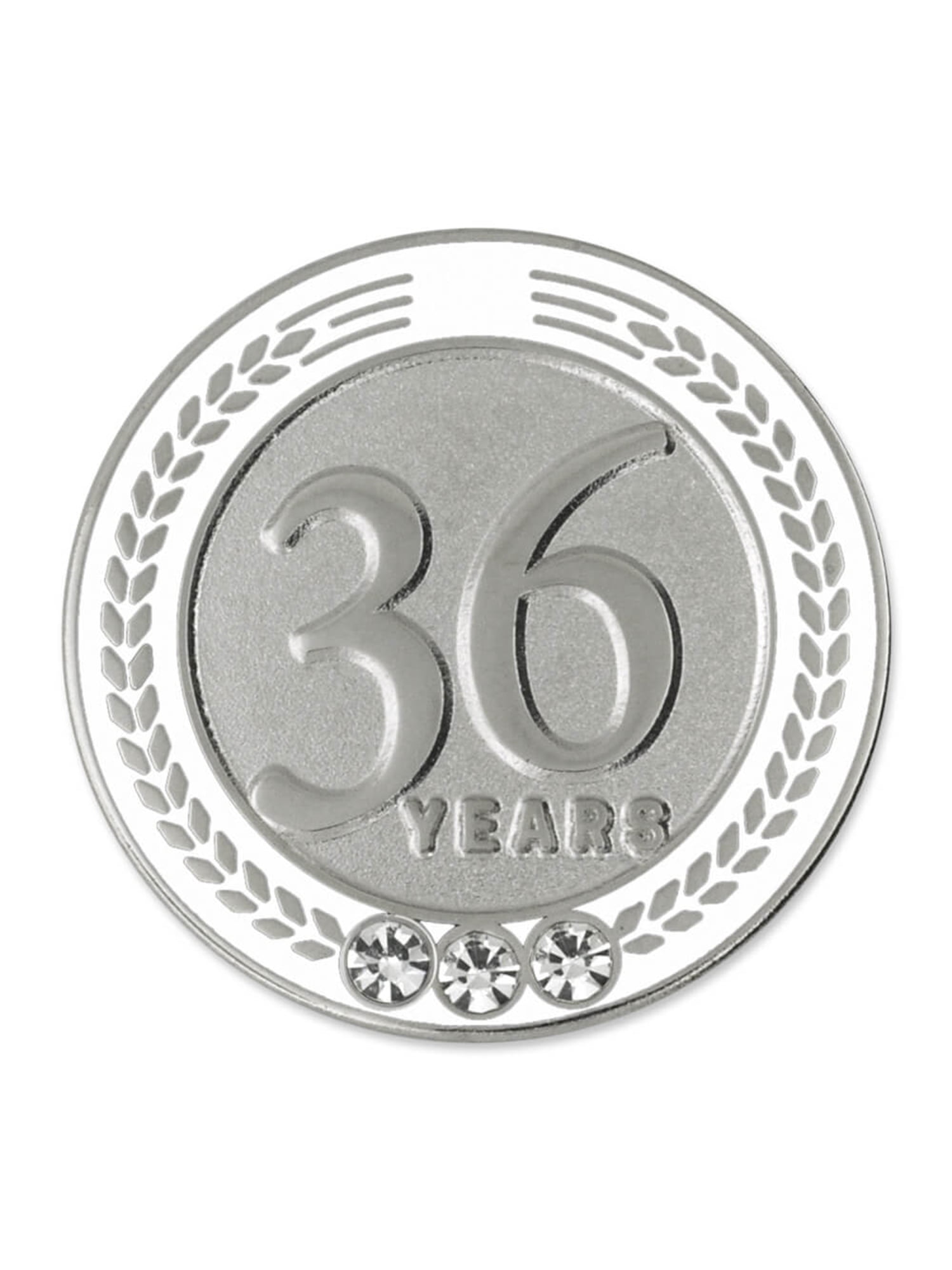 PinMart's 36 Years of Service Award Employee Recognition Gift Lapel Pin ...