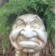 Homestyles Antique White Grumpy the Muggly Face Humorous Statue Planter ...