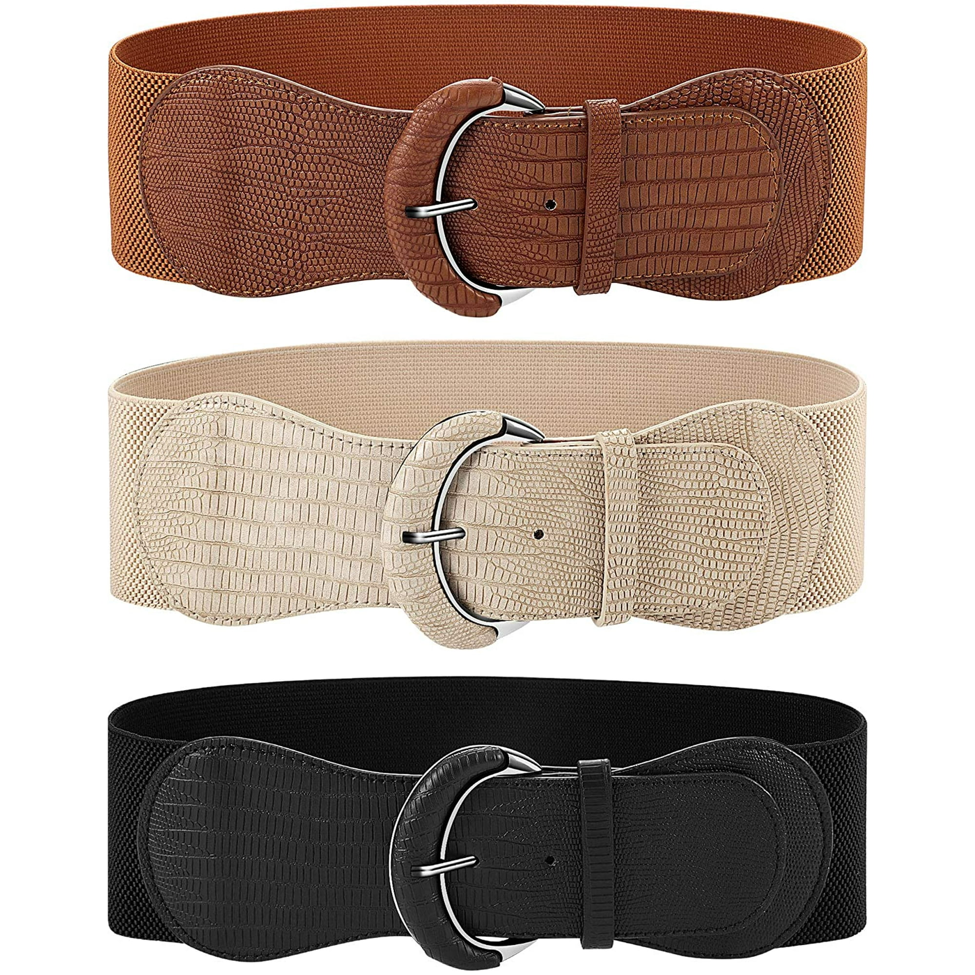 Click here for Leining 3 Pieces Wide Women Waist Belt Stretchy Ci... prices