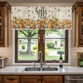 Kitchen Valances for Window, Fall Thanksgiving Pumpkin Light Filtering ...