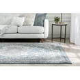 Well Woven Blossom Leif Vintage Medallion Blue 5'3" x 7'3" Area Rug ...