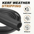 Uxcell Kerf Weather Stripping Seal Strip (32.8ft x 3/8") - Bulb Bubble ...