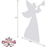 VINGLI Outdoor Christmas Decorations Angels, 3ft Set of 2 Weather ...
