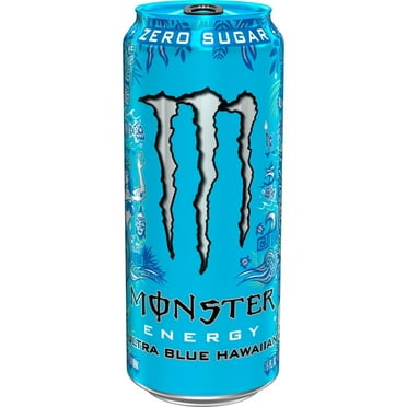 Monster Energy Ultra Blue, Zero Sugar, Free Energy Drink, 16 Oz Can (15 ...