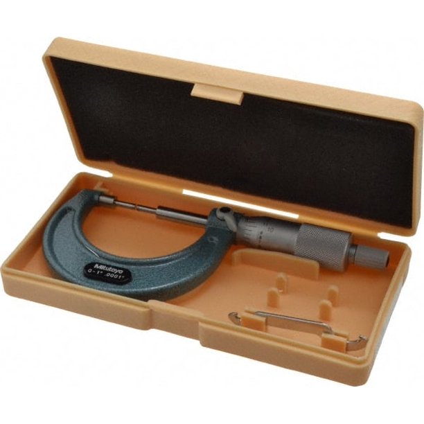 Mitutoyo 1 Inch, 38mm Throat Depth, Mechanical Spline Micrometer ...