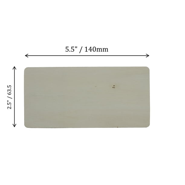 24 Pack - Wood Rectangle Shapes, Banners, Wood Natural Slices Wooden ...
