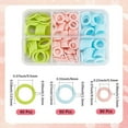 Plastic Round Rings Locking Stitch Marker for Knitting Tool Mixed Color ...