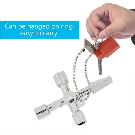 4 in 1 Multifunctional Universal Key Tool Cross Square Triangle ...