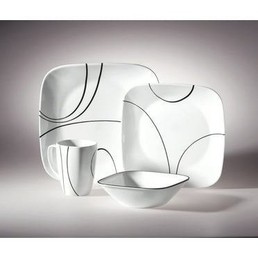 Corelle Splendor, Square, 12 Piece, Dinnerware Set - Walmart.com
