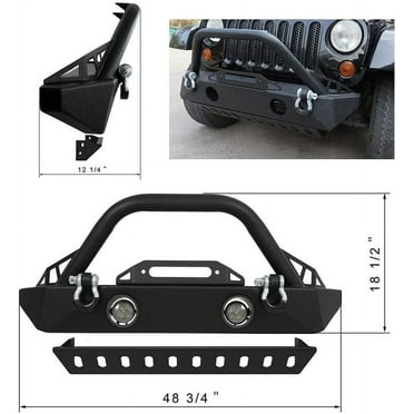 Hawkley Front Bumper for 2007-2018 Jeep Wrangler JK JKU Unlimited|2018 ...