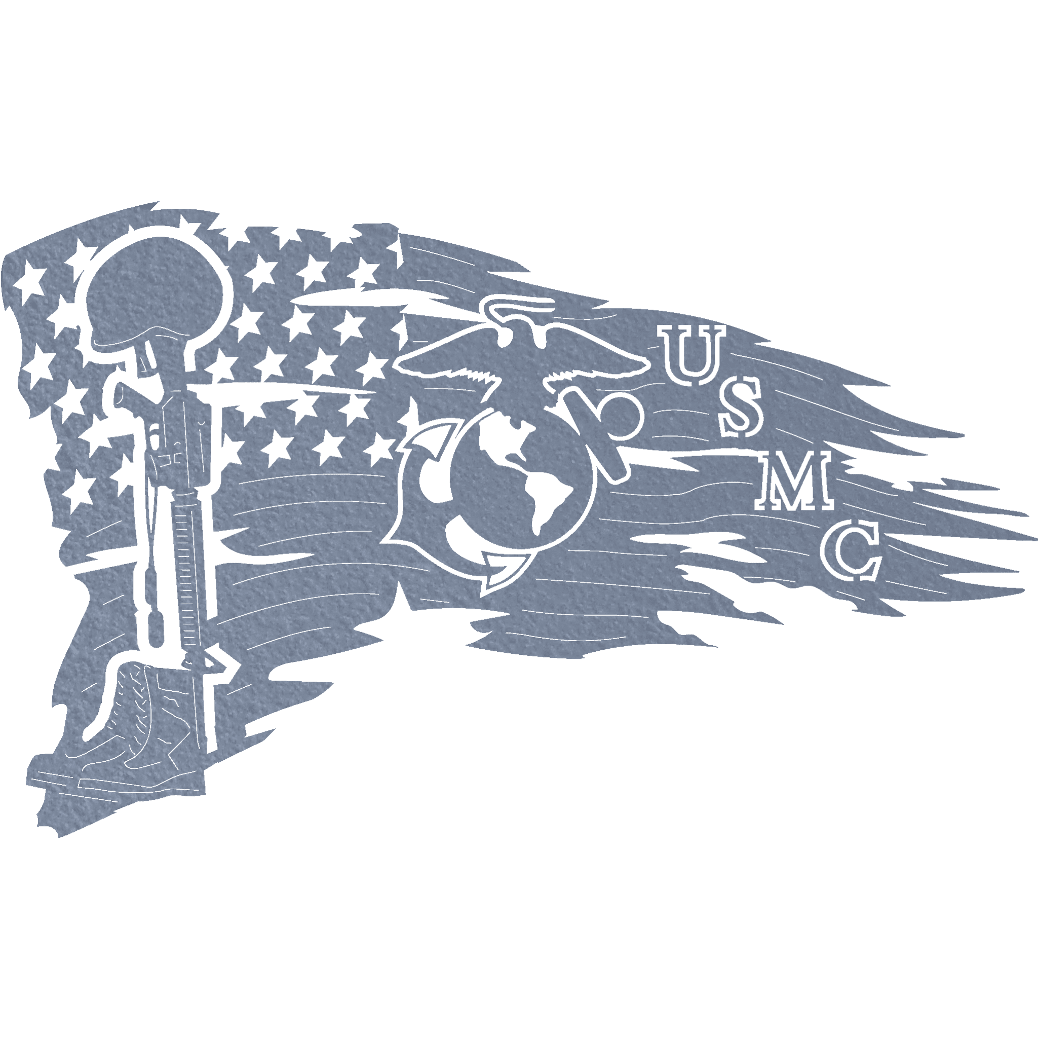 USMC Flag - Metal Wall Art - Walmart.com