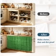 Crocodile Leather Texture Cabinet Curtains 10" W x 11" L Luxury Green ...