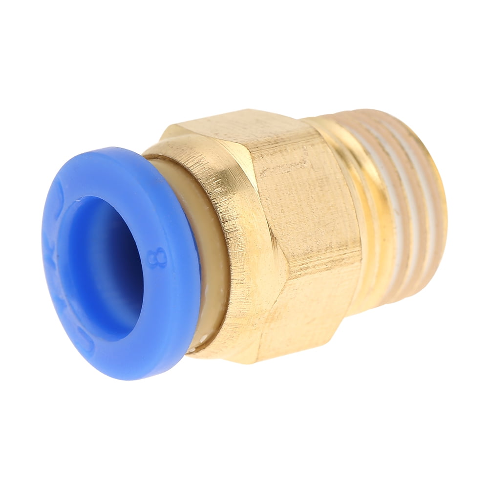 10x Pneumatic Quick Connector Air Fittings Adapter 8mm Diameter Thread 10x Pneumatic Quick Connector Air Fittings Adapter 8mm Diameter Thread