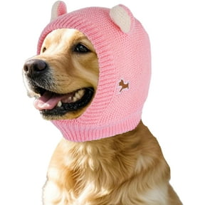 Knitted Dog Hat, Winter Dog Balaclava with Pretty Ears, Suitable for ...