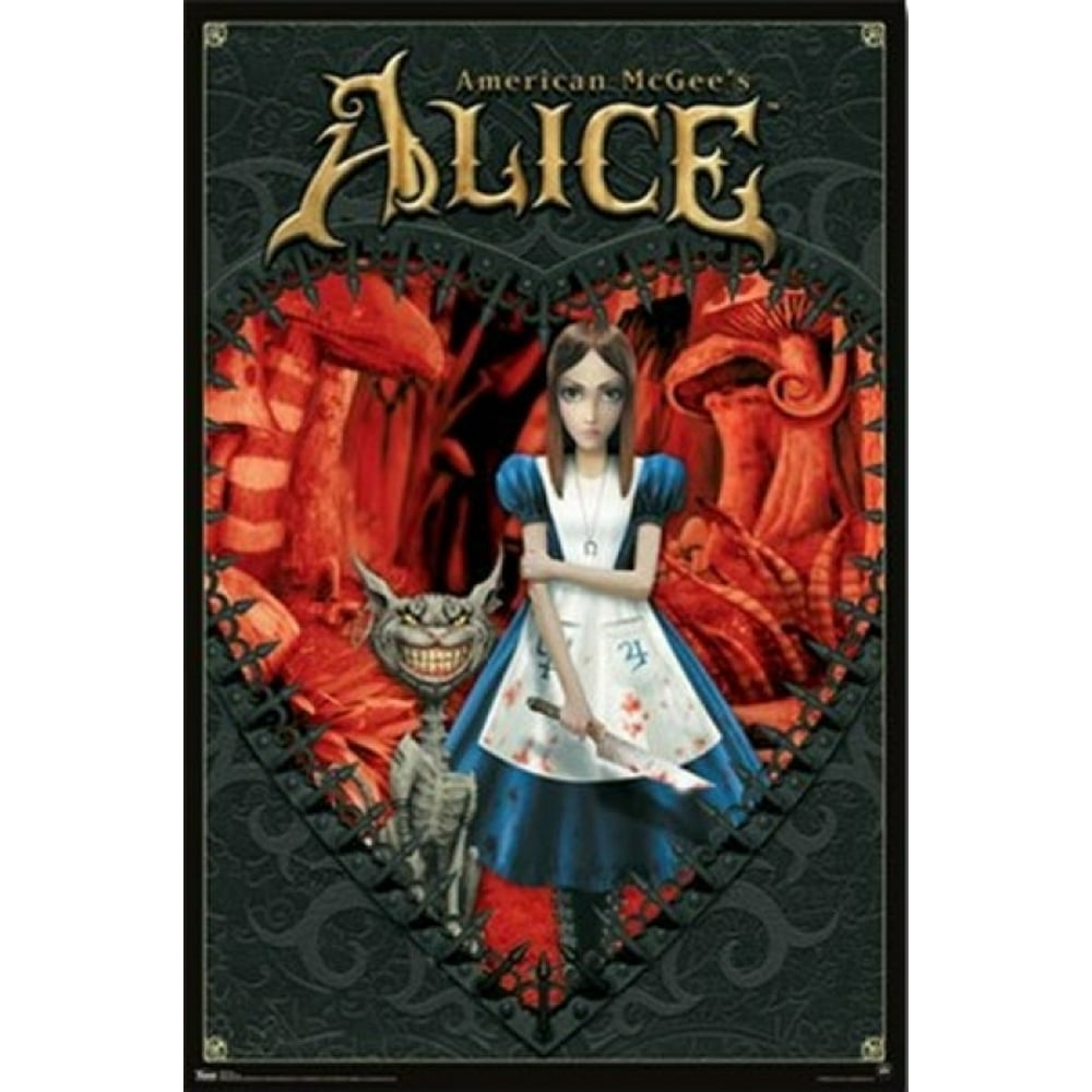 Alice In Wonderland American McGee Poster Print (24 x 36) - Walmart.com ...