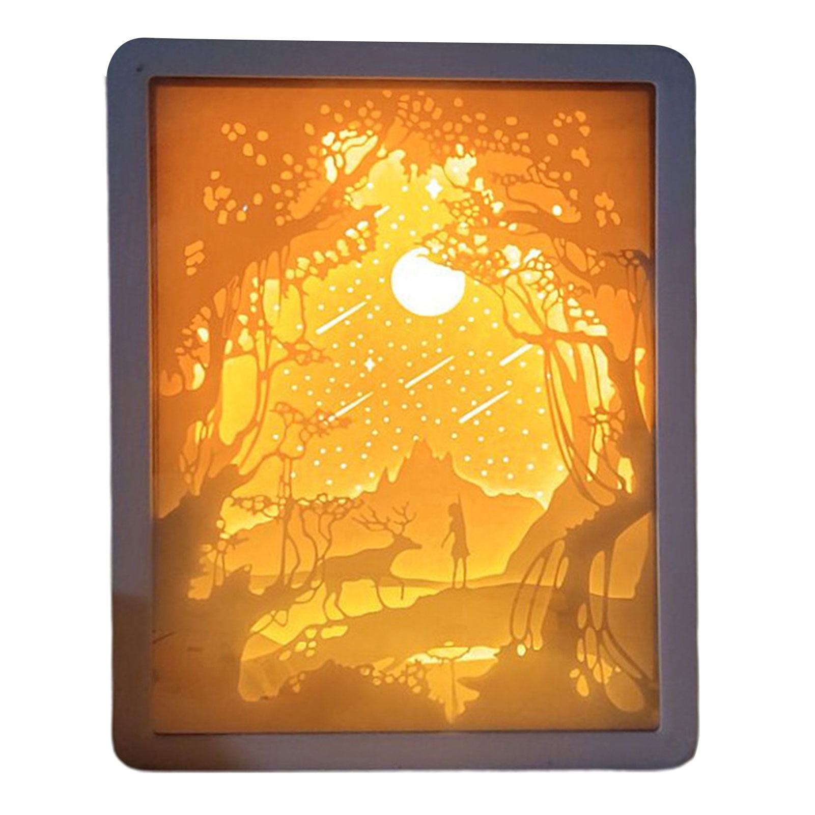 Washranp Valentines Day Gifts 3D Paper Carving Lamp Papercut Light ...