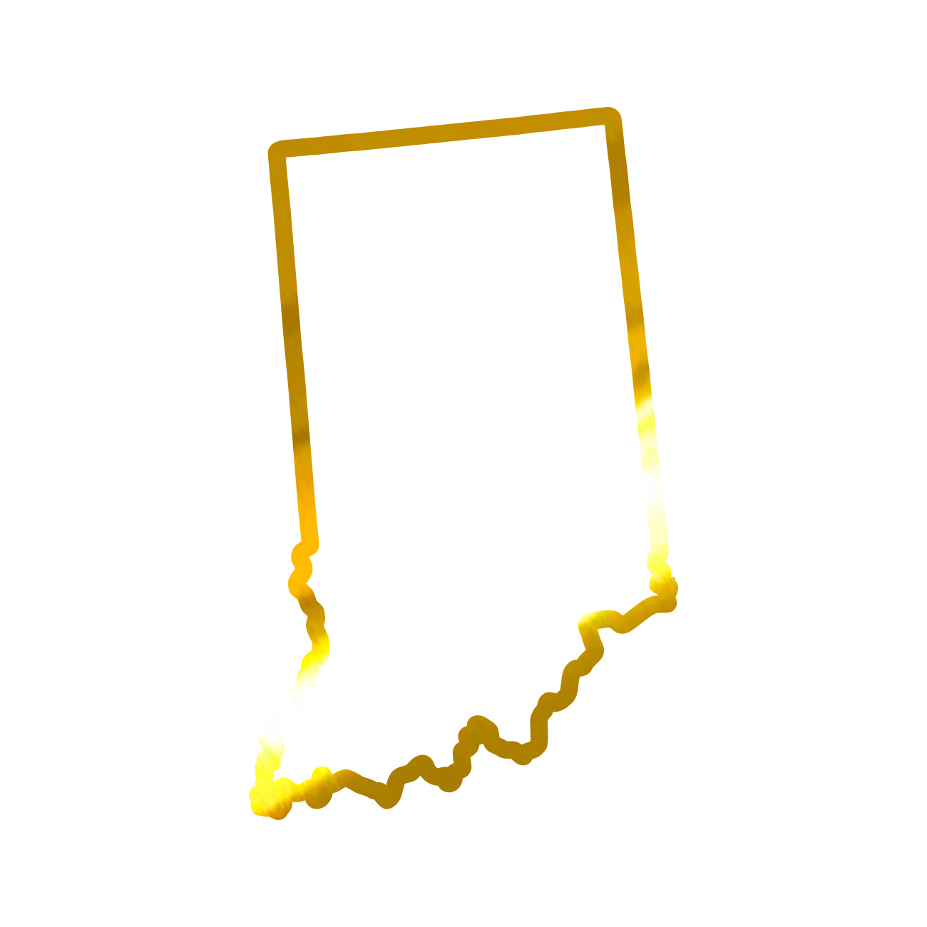Indiana Outline Sticker Decal Die Cut - Self Adhesive Vinyl ...