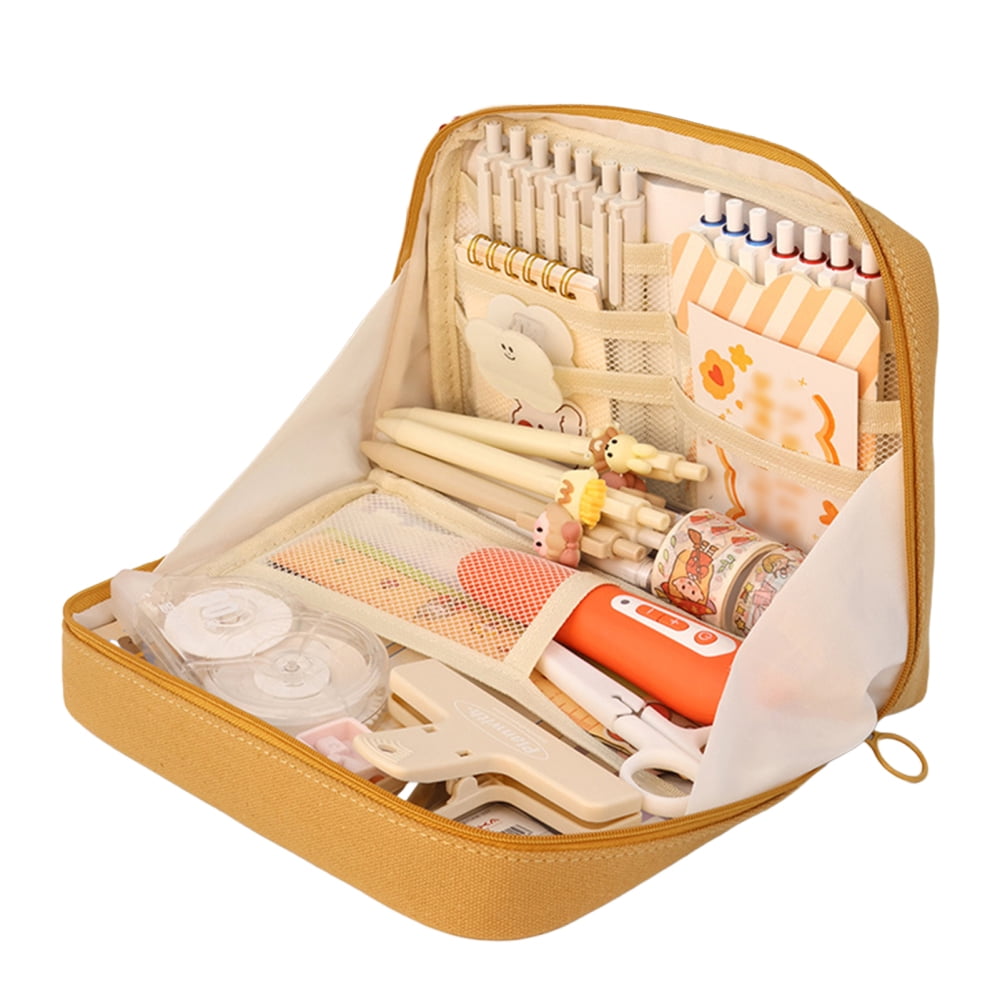 Student Pencil Stationery Box Solid Color Pencil Case for Student Pen ...