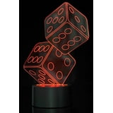 TechWonder 3D Dice Lighting Laser Cut Precision LED Lights - Blue ...