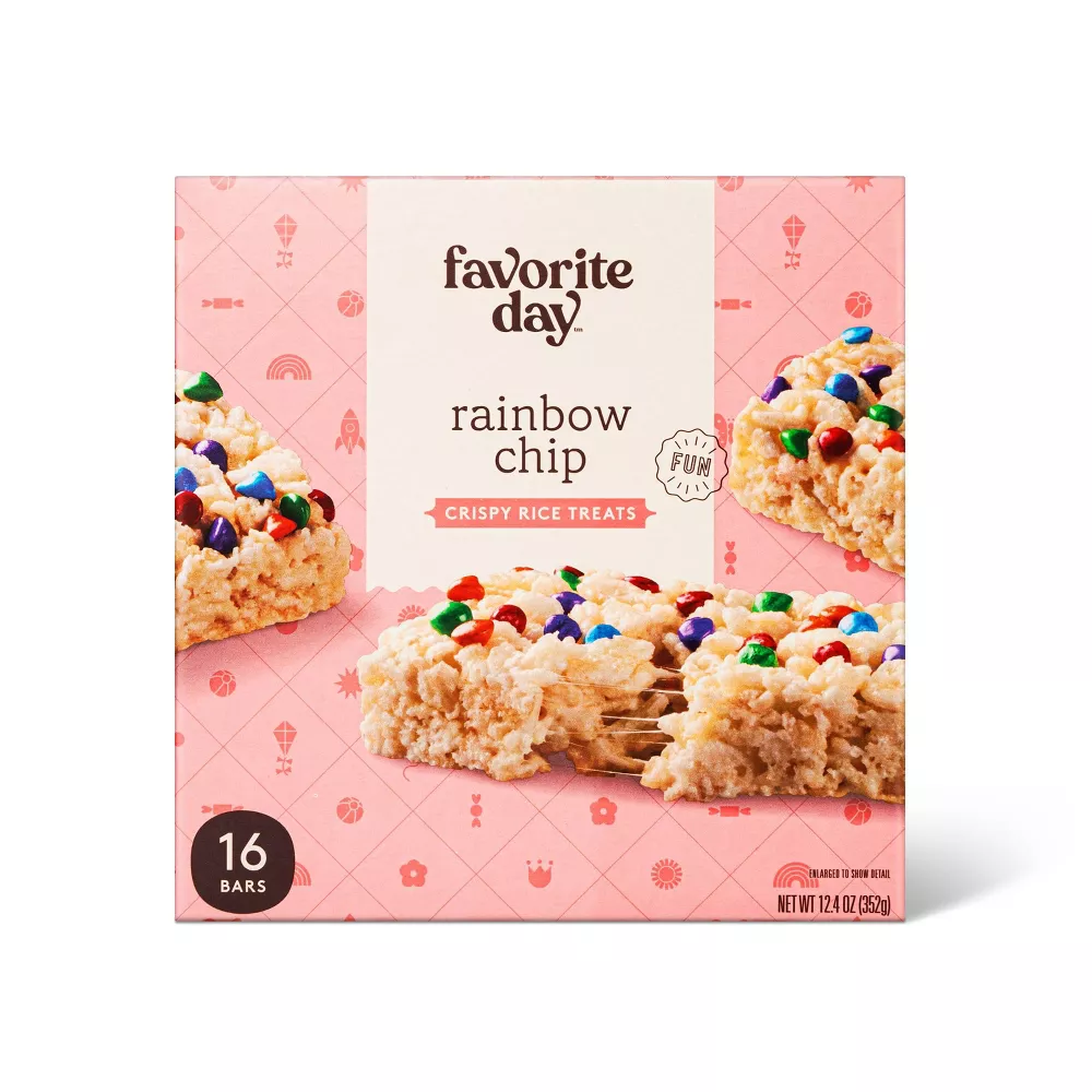 Crispy Rice Treats Rainbow Chip - 16ct - Favorite Day - Walmart.com