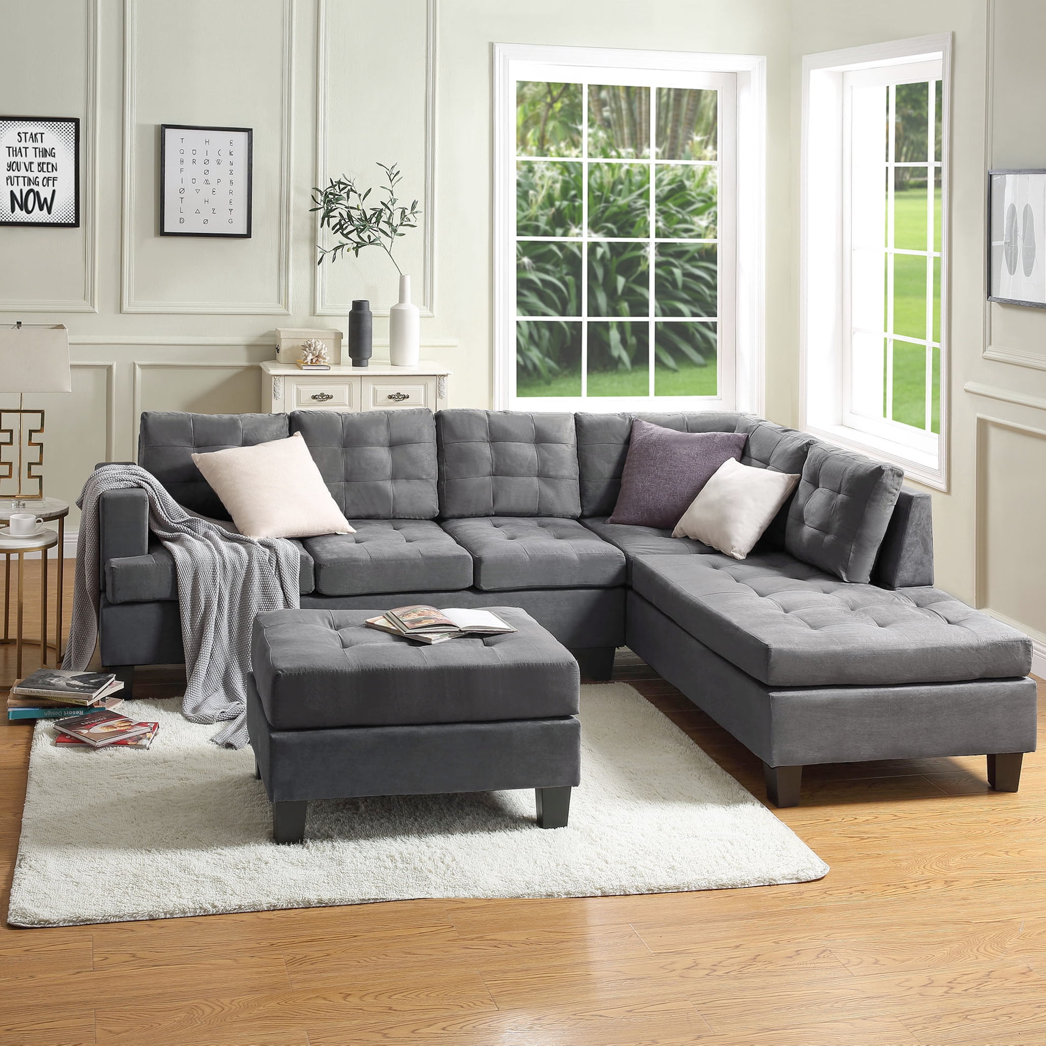 URHOMEPRO 82 7 W Mid Century Couches And Sofas Set With Chaise And URHOMEPRO 82 7 W Mid Century Couches And Sofas Set With Chaise And