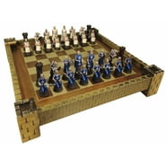 Medieval 32 Pieces Chess Men Set with 17" Board, Red & White Armored ...