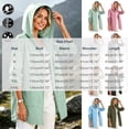 Abomasnow Womens Trench Coat Zip Up Long Sleeve Mid Length Windbreaker ...