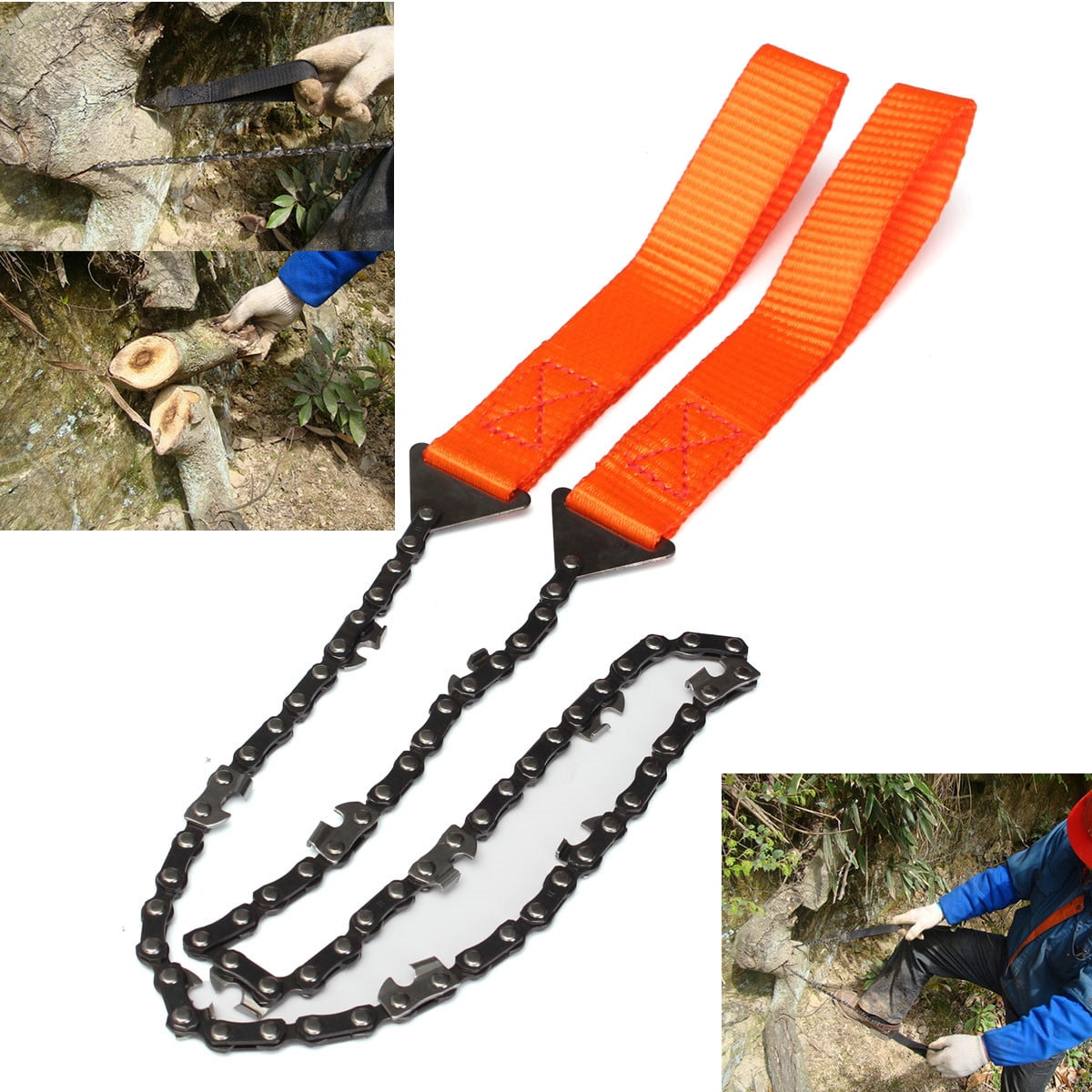 Portable Outdoor Survival Hand Saw Chain Hand Chain Saw + Emergency ...