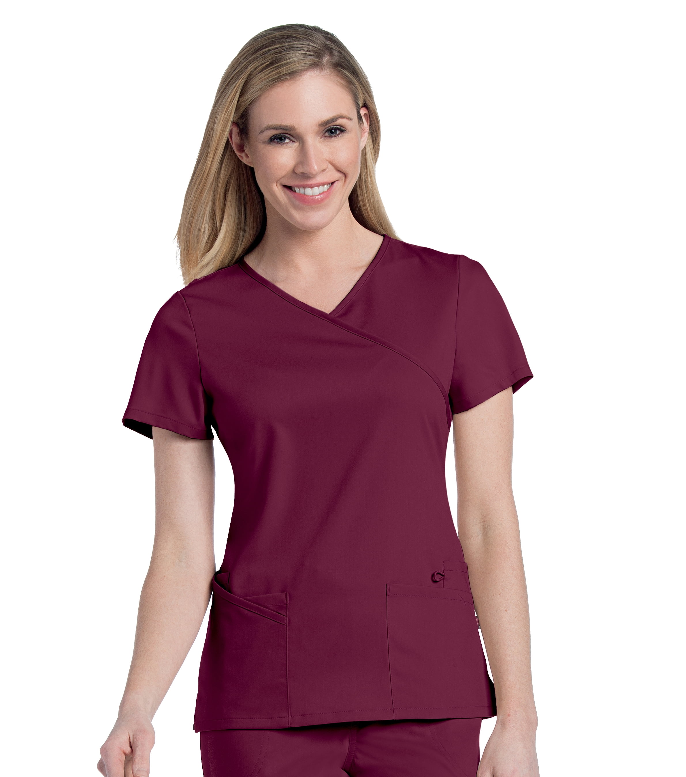 Urbane by Landau Women's Sophie Crossover Tunic Scrub Top, Style 9577 ...