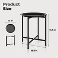 Bamworld Black Plant Stand Indoor Outdoor,Metal Plant Table for Large ...