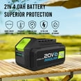 Steelite 21V 4.0Ah Lithium Ion Battery Pack, Durable, Portable, Tool ...