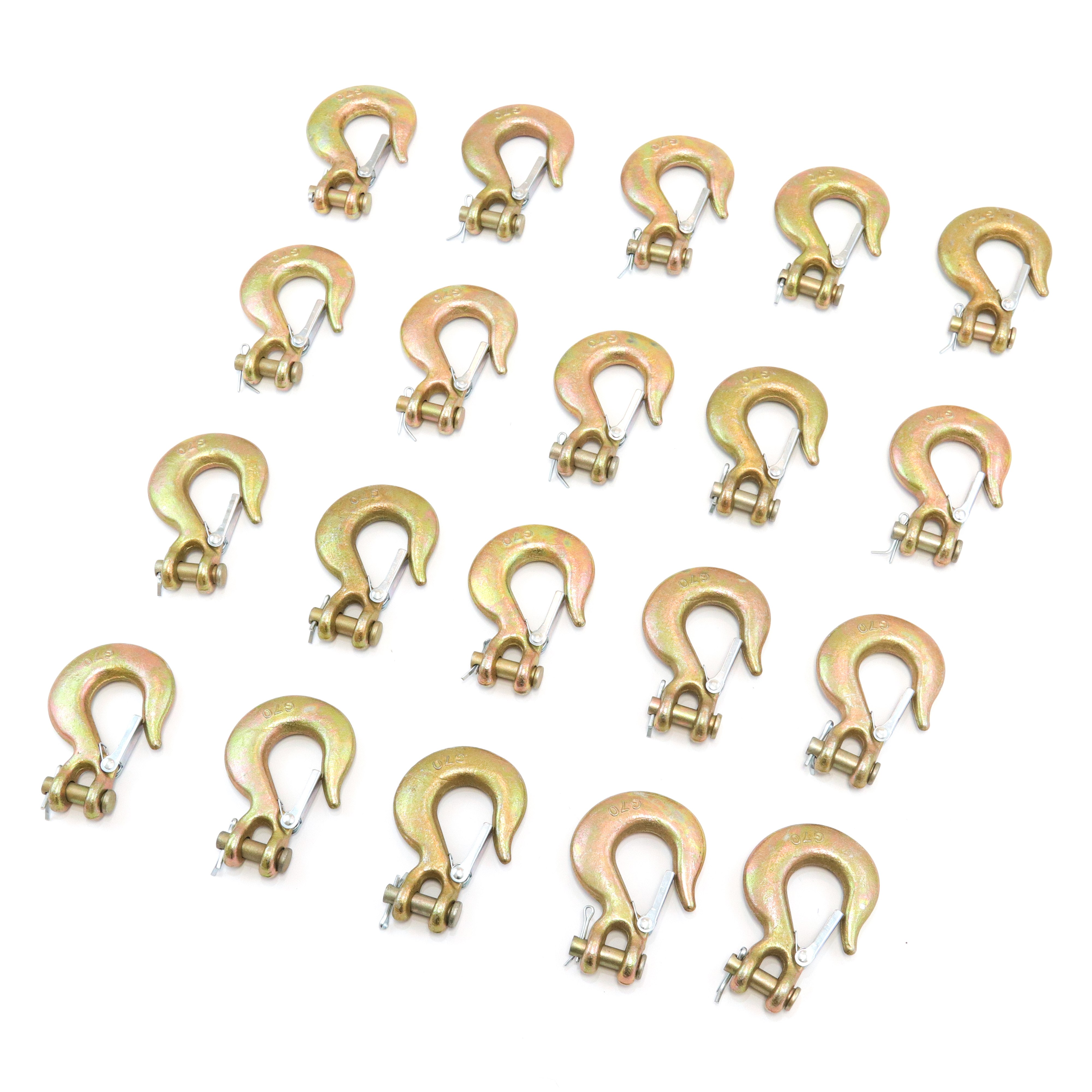 Red Hound Auto (20) Forged 1/4 Inches Clevis Slip Hooks with Latches ...