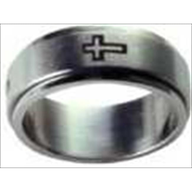 Solid Rock Jewelry 762120 Ring Open Cross Spinner Style 302 Size 12 ...