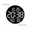 Large Screen Digital Clock with Remote Controlled 10inch Led Wall Clock ...