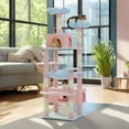 Pefilos 72" Cat Tree Tower for Large Cats, Indoor Cat Condo with Sisal ...