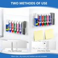 Acrylic Wall Mounted Dry Erase Marker Holder, 10 Slots Clear Marker Pen ...