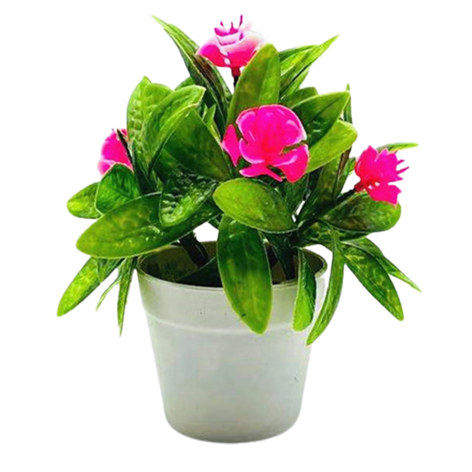 Farfi 1 Set Artificial Plant Pot Curling Rose Flower Table Centerpieces ...